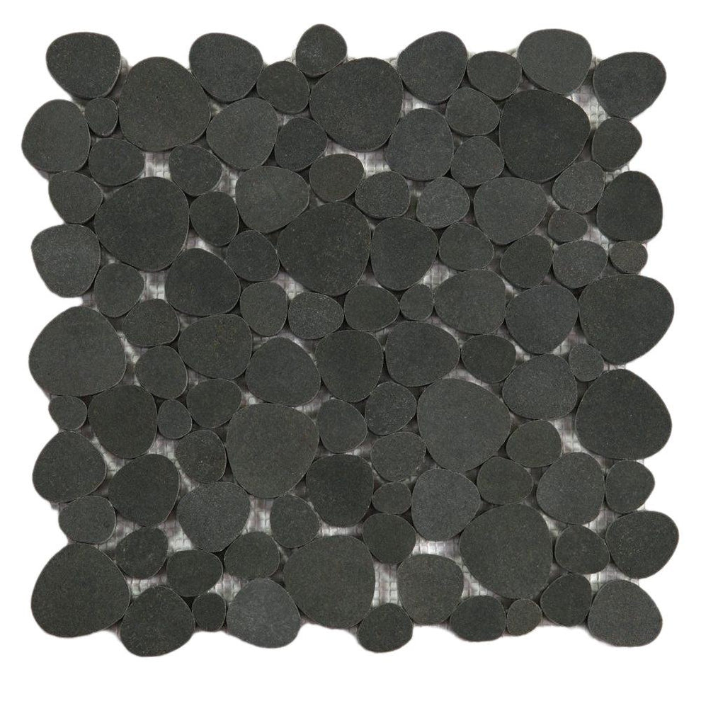 Elysium Tiles Aphrodite Basalt 12" x 12" Stone Mosaic Tile – AMA StoneWorks