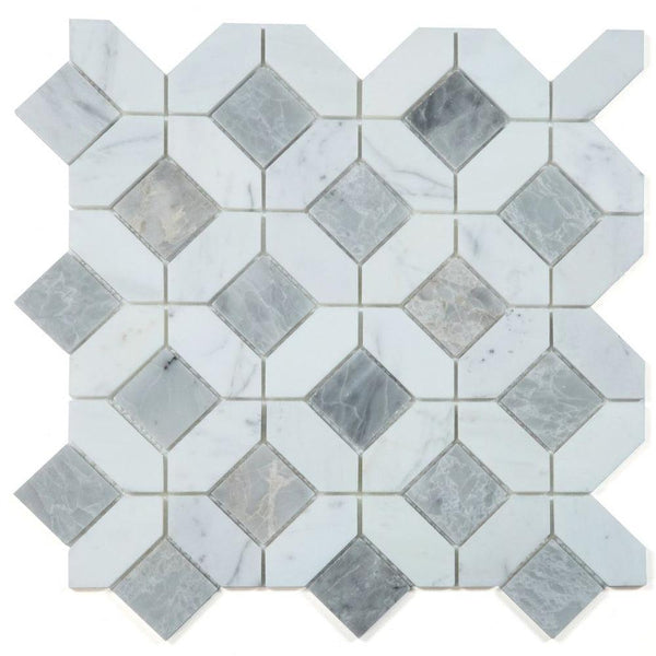Elysium Tiles Eclipse Dawn 12.25" x 12.25" Marble Mosaic Tile – AMA ...