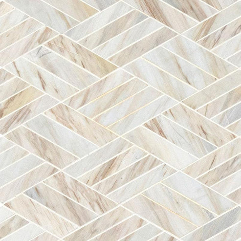 MSI Angora Rhombus 11.5" x 11.75" Polished Marble Mosaic Tile – AMA ...