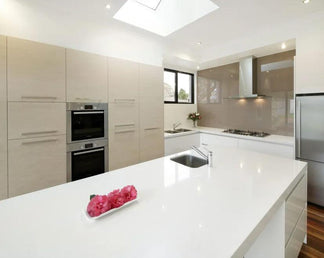 Pental Quartz Cotton White Polished Quartz Slab – AMA StoneWorks