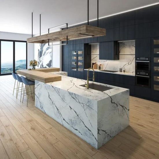 Pental Quartz Ijen Azul Bookmatched Polished Quartz Slab – AMA StoneWorks