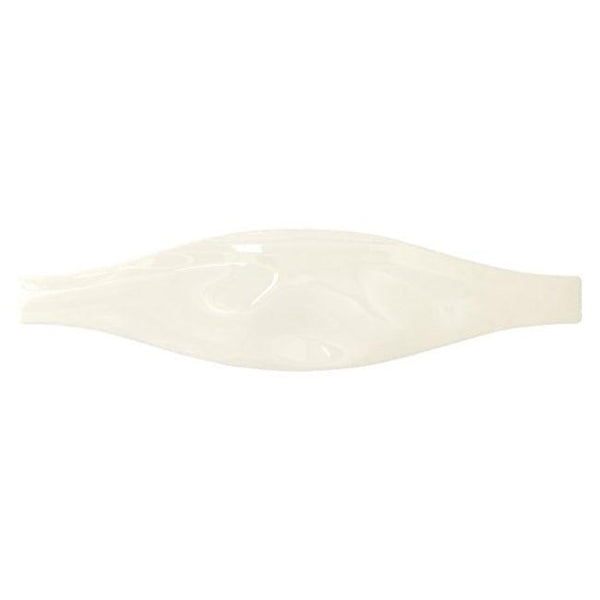 Siena Decor Monochrome Wave Collection Ivory 3" x 12" Polished Porcela ...